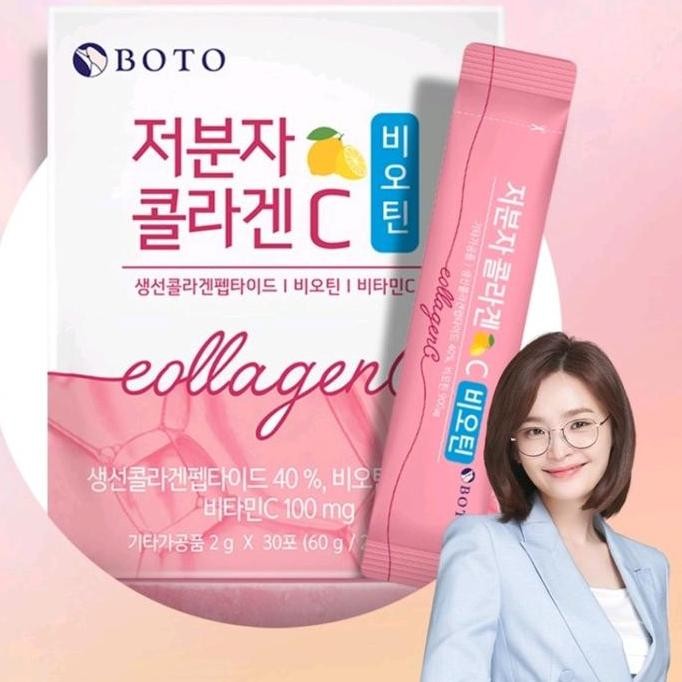 Jual Boto Collagen C+Biotin Collagen Powder 30 Stick | Shopee Indonesia