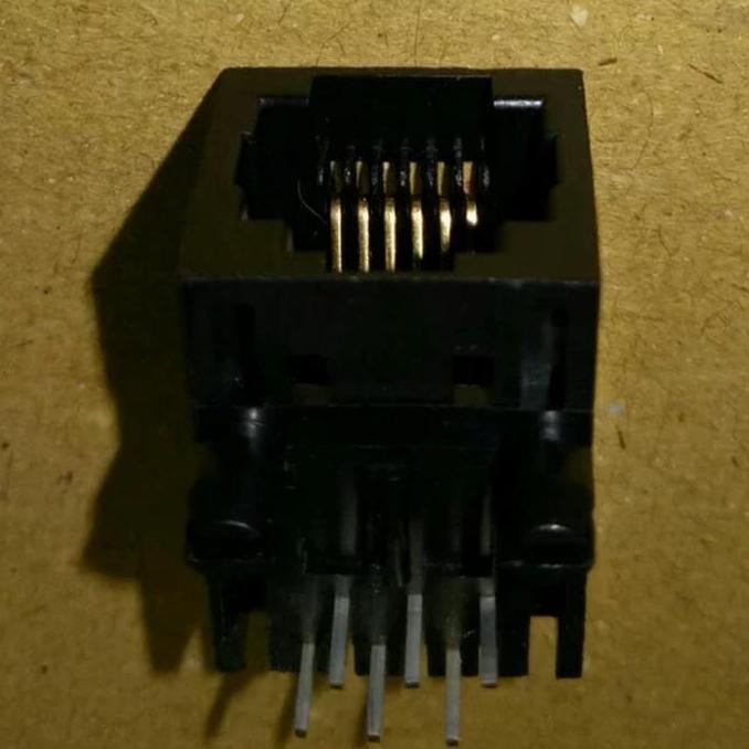 Jual RJ 12 FEMALE / SOCKET RJ 12 FEMALE / RJ12 AMP BLACK | Shopee Indonesia