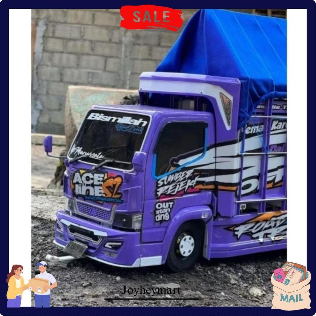 Jual Promo Miniatur Truk Oleng Ful Fariasi Lampu Dan Terpal..Truk Oleng ...