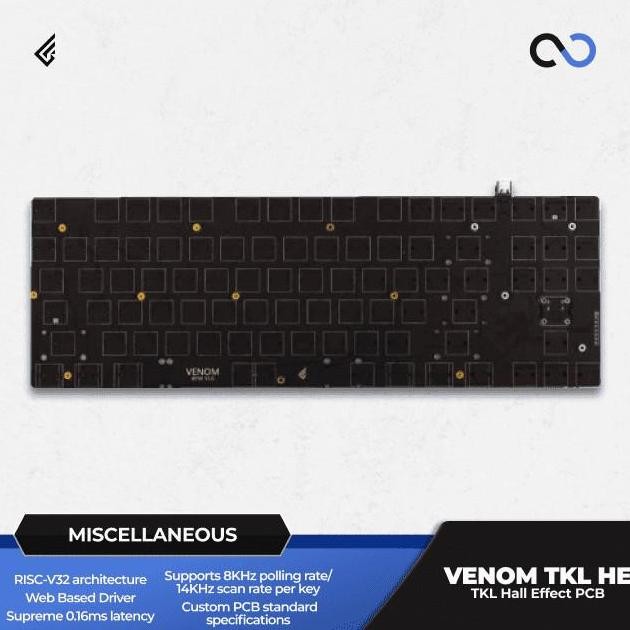 Jual Geonworks Venom Tkl He Pcb Hall Effect Tkl Gaming Keyboard Rapid ...