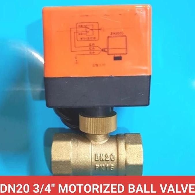 Jual Sale 3/4" Dn20 220V Motorized Brass Ball Valve For Smart Home ...