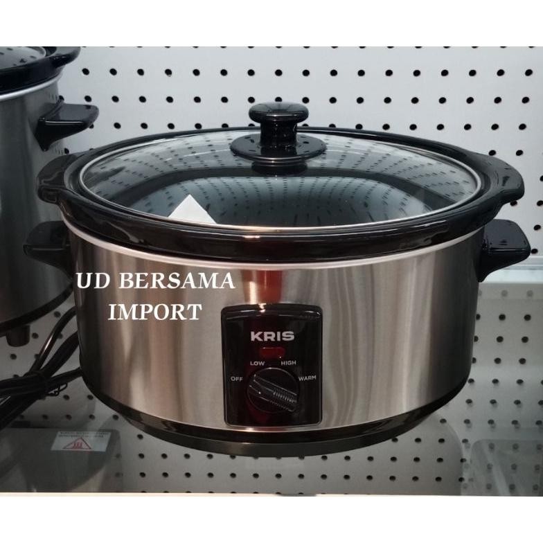 Jual NEW!!! KRIS Slow Cooker Oval 3.5L/Pemasak Lambat Keramik&Stainless ...