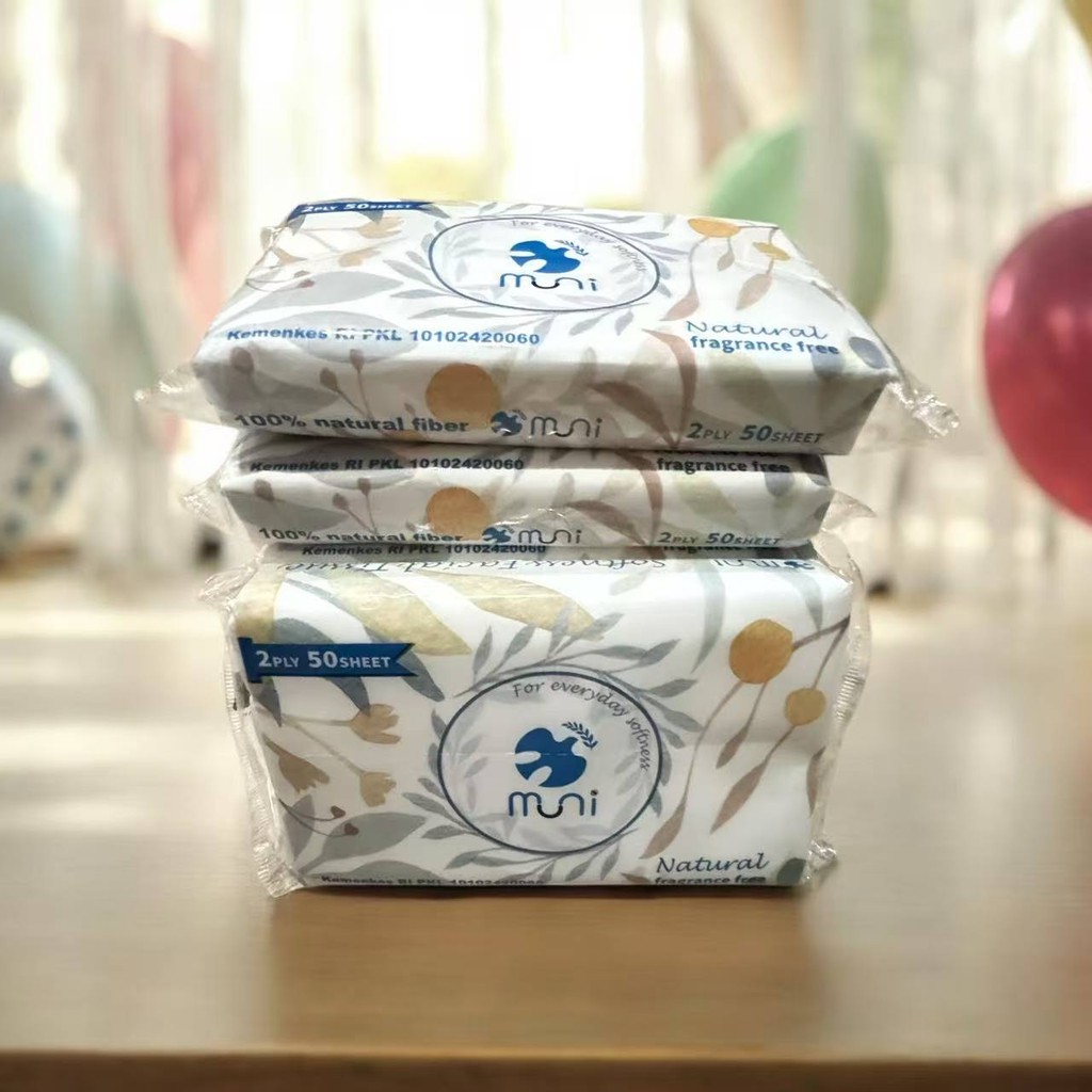 Jual [Paket 16 pcs] Tisu Muni Travelpack 50 Lembar 2ply Asli 1 Box isi ...