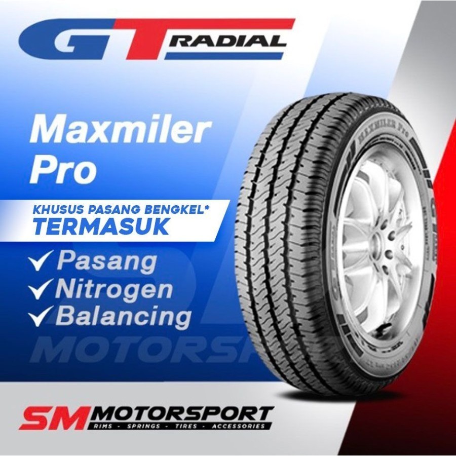 Jual GT Radial Maxmiler Pro 195 R15C Ban Mobil | Shopee Indonesia
