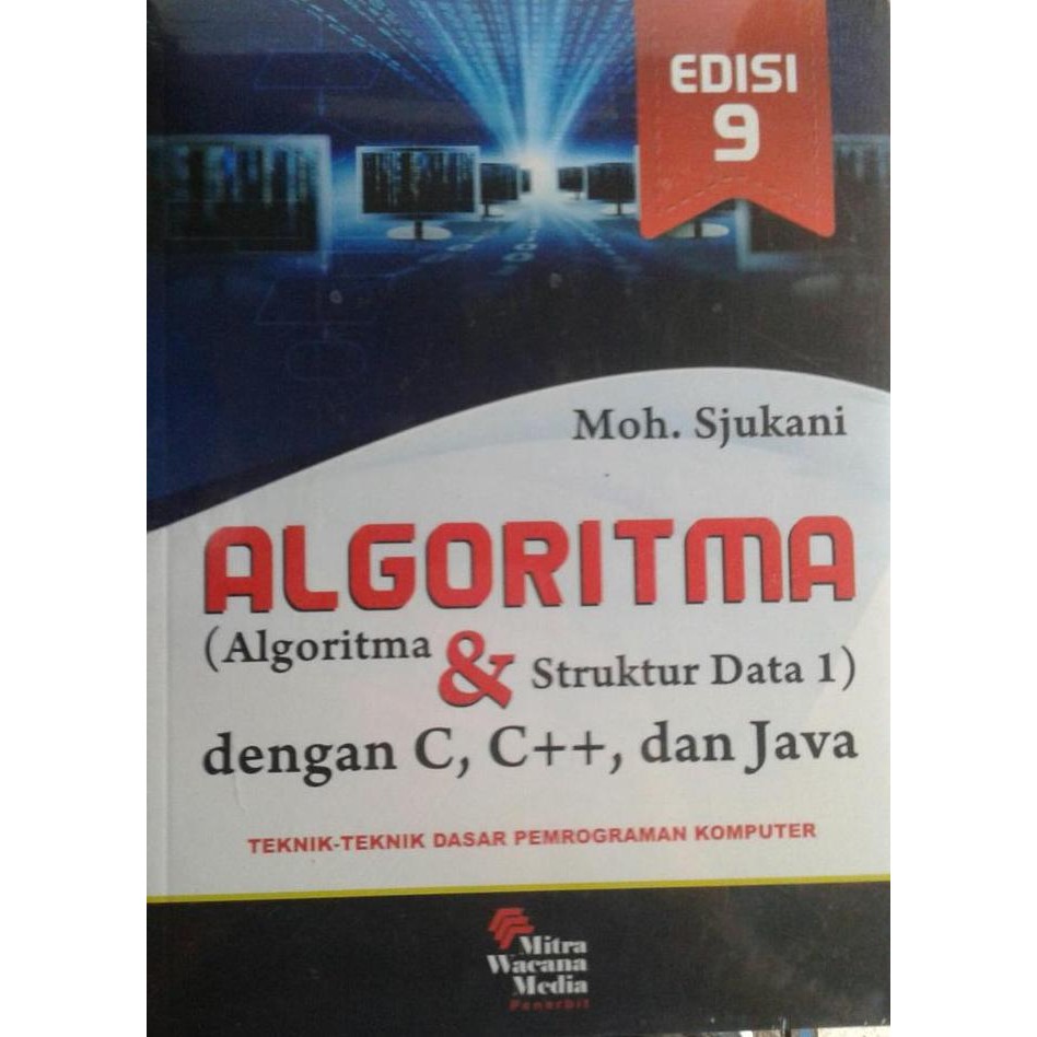 Jual Buku Algoritma Struktur Data 1 Dengan C, C++ Dan Java | Shopee Indonesia