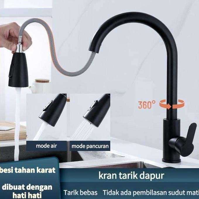 Jual Tarik Faucet Sprayer/Kran Sink Cuci Piring/Keran angsa fleksibel ...