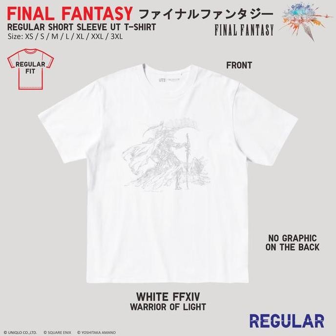 Jual Final Fantasy Pixel Remaster Xiv Xvi Baju Kaos Regular Game Ut ...