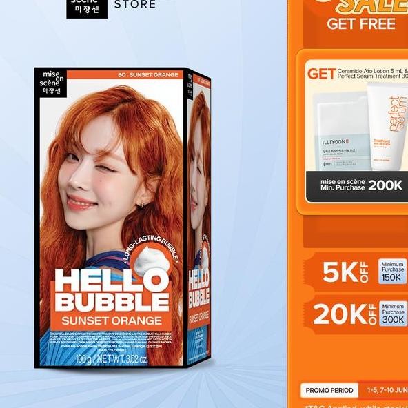 Jual New Mise En Scene Hello Bubble Hair Color 2024 Pewarna Rambut ...