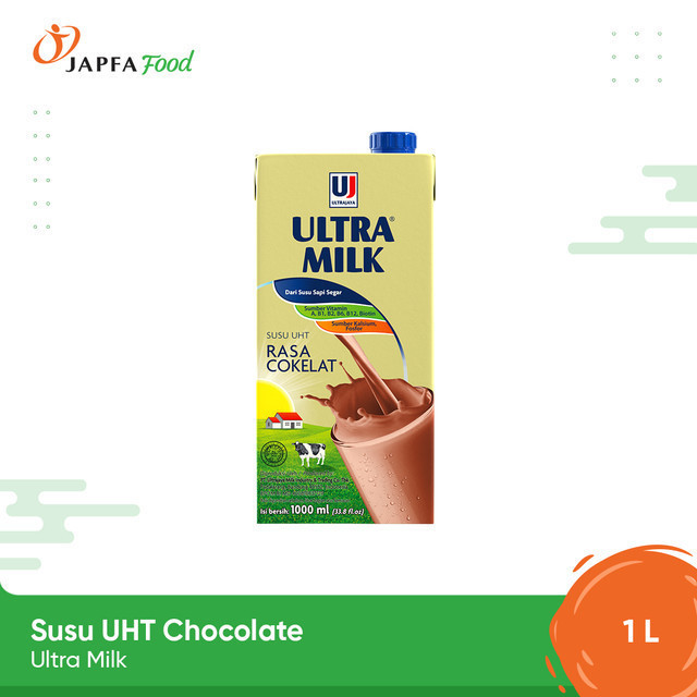 Jual Ultra Milk Susu UHT Chocolate 1L 100% Susu Sapi Segar | Shopee ...