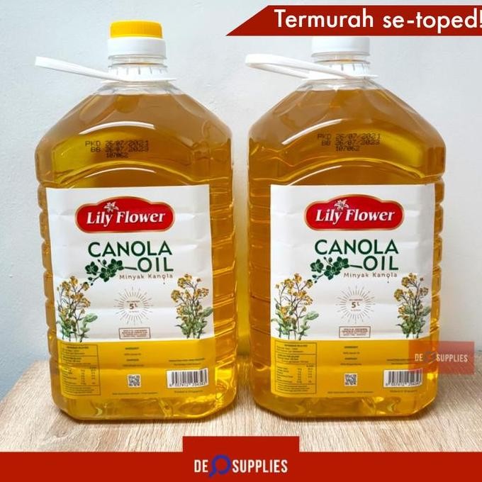 Jual Lily Flower Canola Oil 5L - Minyak Kanola Lilyflower 5 L Premium Spore | Shopee Indonesia
