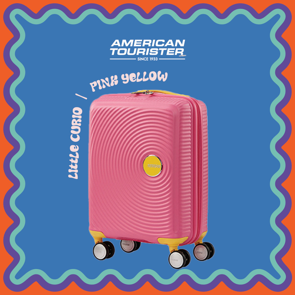 Jual American Tourister Koper Hardcase Little Curio 17 AM Pink/Yellow ...