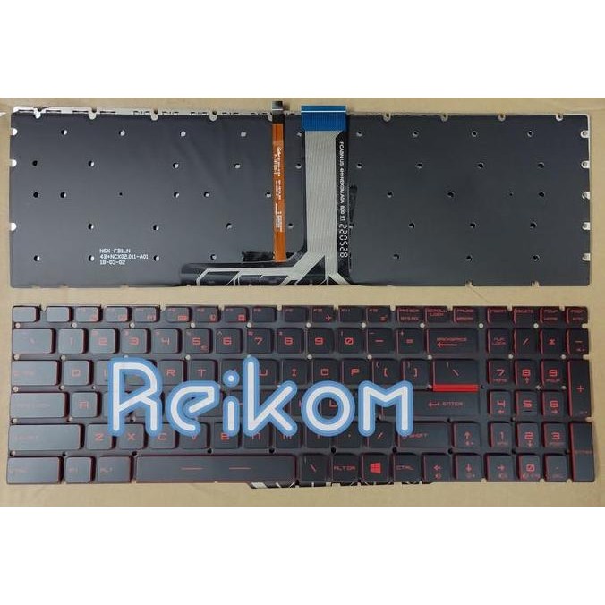 Jual Keyboard MSI MS-16u1 MS-16p6 MS-17e7 MS-17f1 MS-17f2 MS-17f3 MS ...
