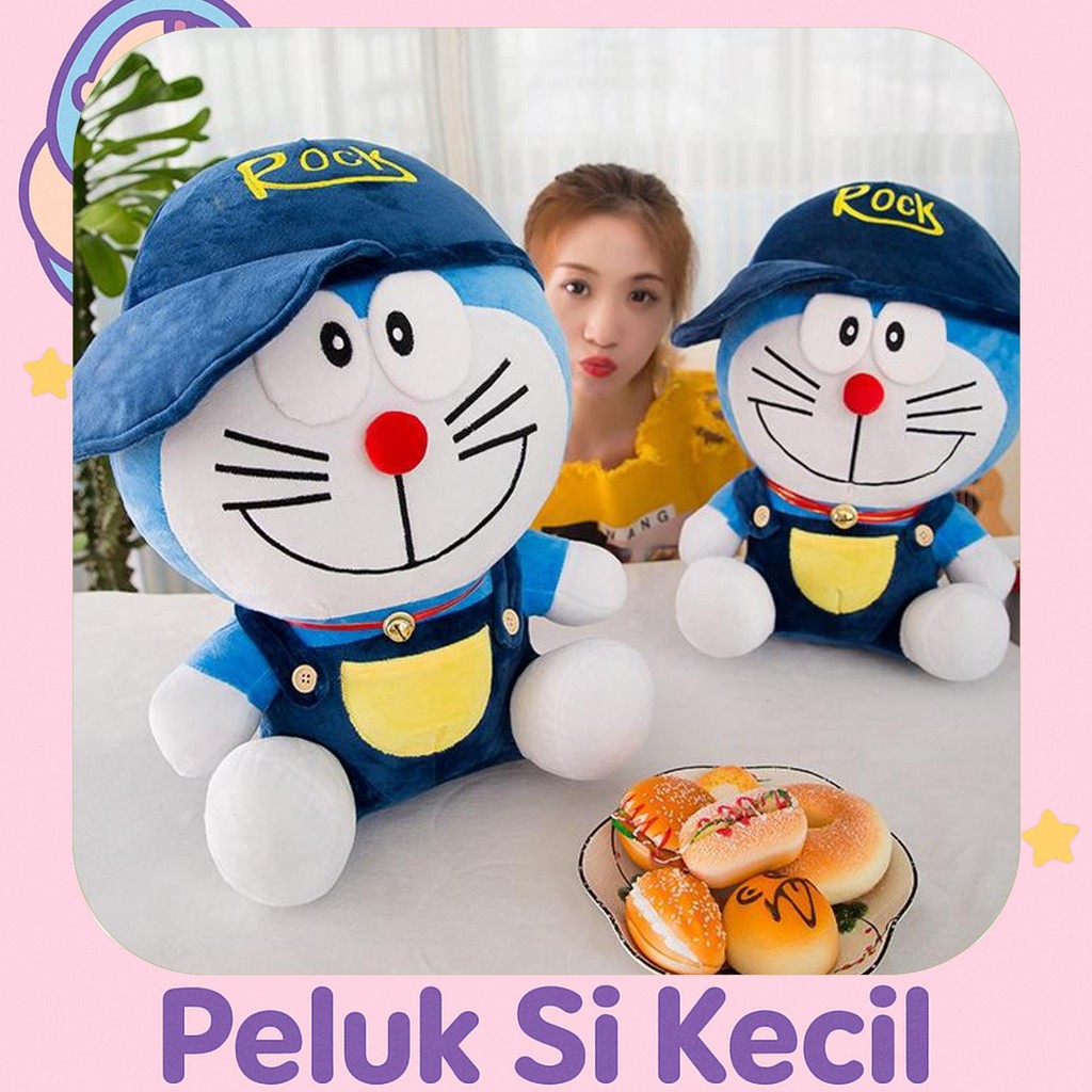 Jual New Boneka Doraemon Pakai Topi Mainan Anak Kartun Viral Lucu ...