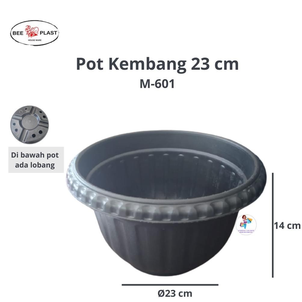 Jual Pot Bunga Plastik Kembang 23Cm M-601 Stok Baru | Shopee Indonesia