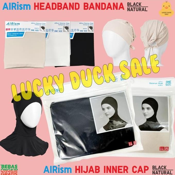 Jual UNIQLO Women Airism Hijab Headband Jilbab Ciput Ninja Kerudung ...