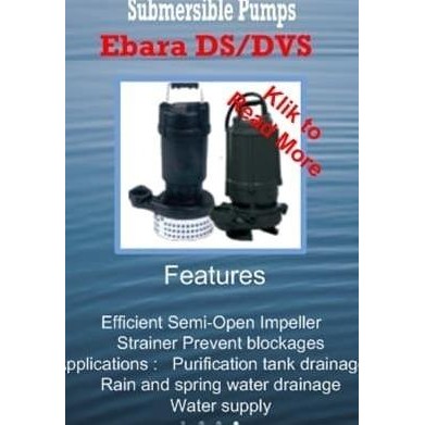 Jual Ebara Pompa Submersible Pump D Series Tipe Dl Df Dml Ds Dvs Kualitas Terbaik Harga Termurah ...