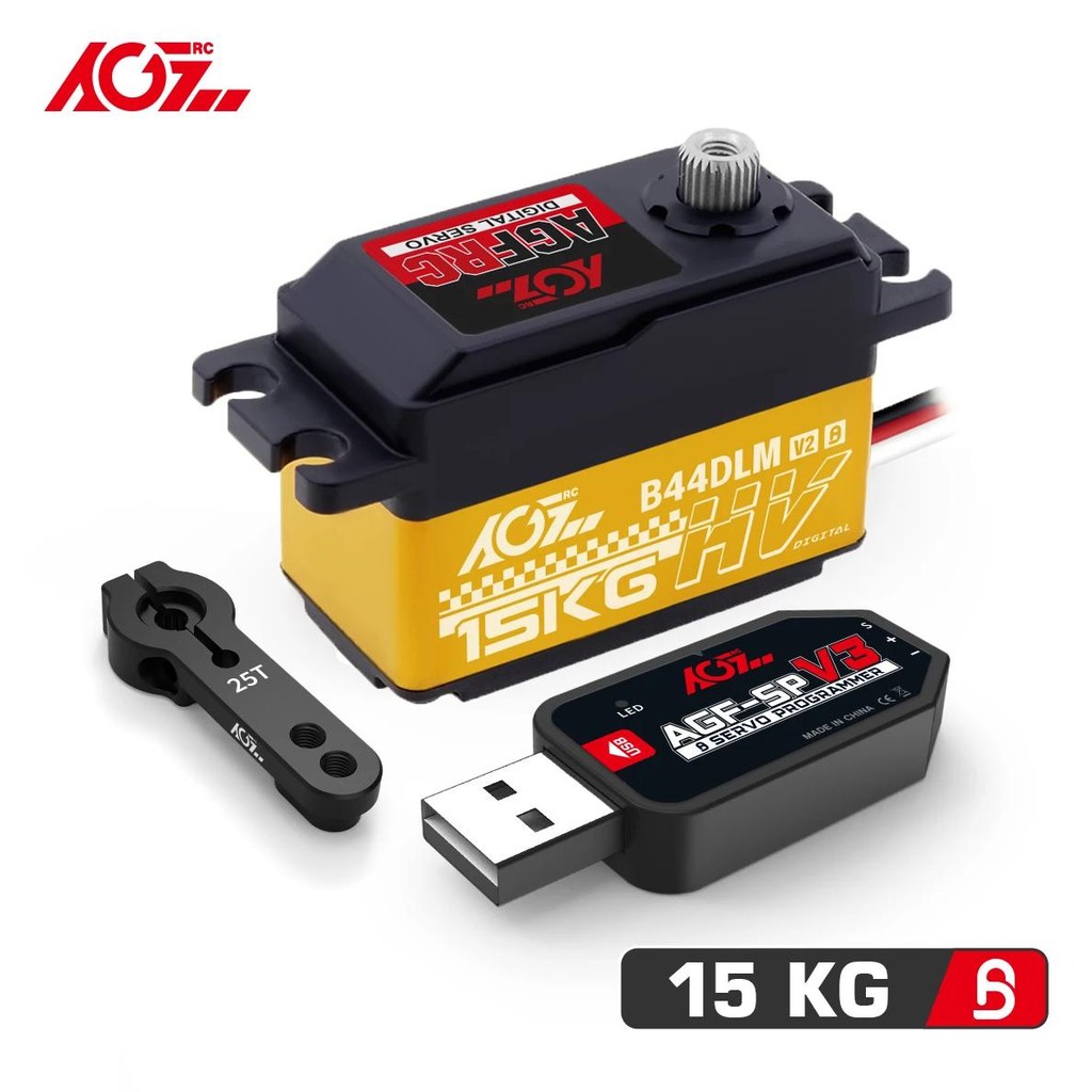 Jual Agfrc Low Profile B44Dlm V2 15Kg Hi Speed Hv Titanium Gear Programmable Digital Dc Servo ...