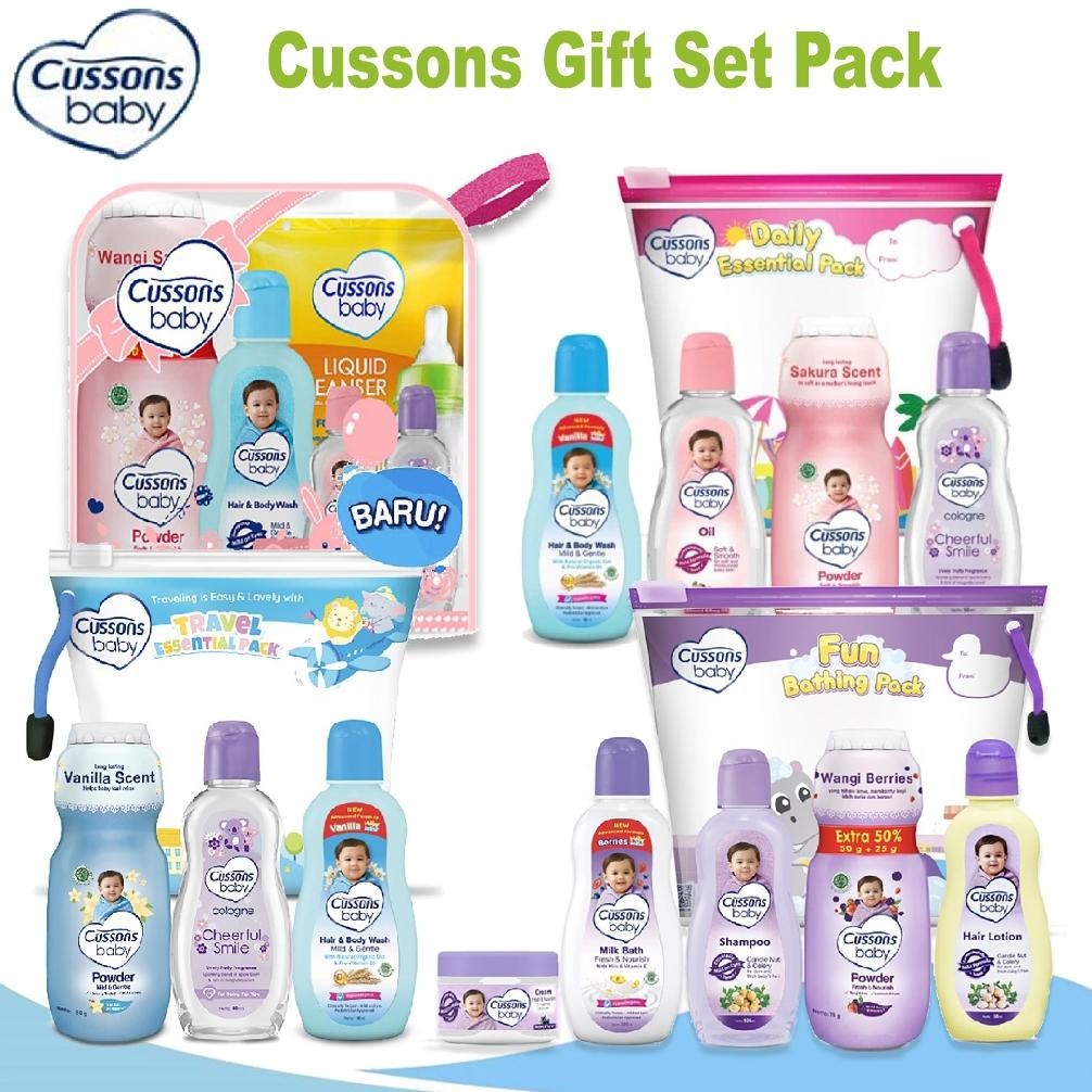 Jual Bisa COD Mini Gift Pack Cussons Baby Mini Bag Travel Pack Gift Set ...