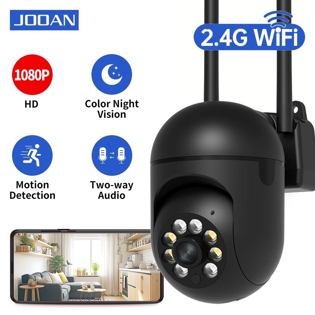 Jual Jooan 1080P Ptz Wifi Camera 5X Zoom Smart Home Color Night Auto ...