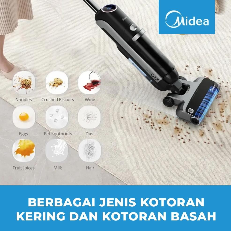 Jual Midea Wet Dry Cordless 3in1 Smart Vacuum Cleaner MWD-X10 HEPA LCD ...