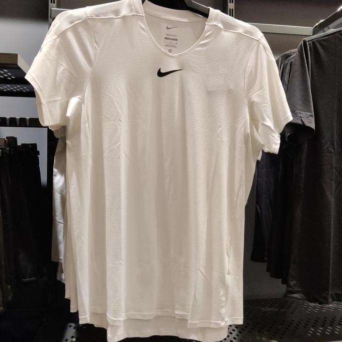 Jual Baju Tenis Tennis NikeCourt Dri-FIT Advantage Men's Tennis Top ORi ...