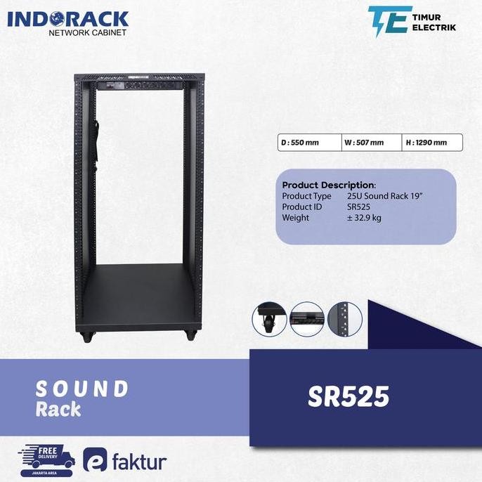 Jual Audiorack Soundrack Indorack Sr525" Depth 550Mm Height 25U Width ...
