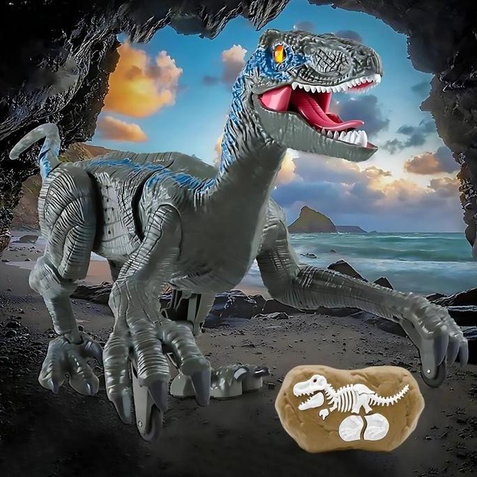 Jual Toy Studio Mainan Dino RC 2.4G Remote Control Raptor Jurassic ...
