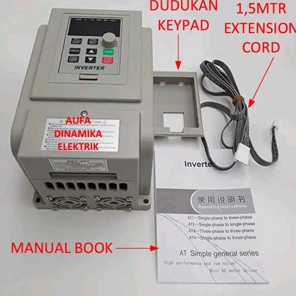 Jual XSY-AT1 4kw 6HP inverter 4kw input 1phase 220ac output 3phase 220vac | Shopee Indonesia