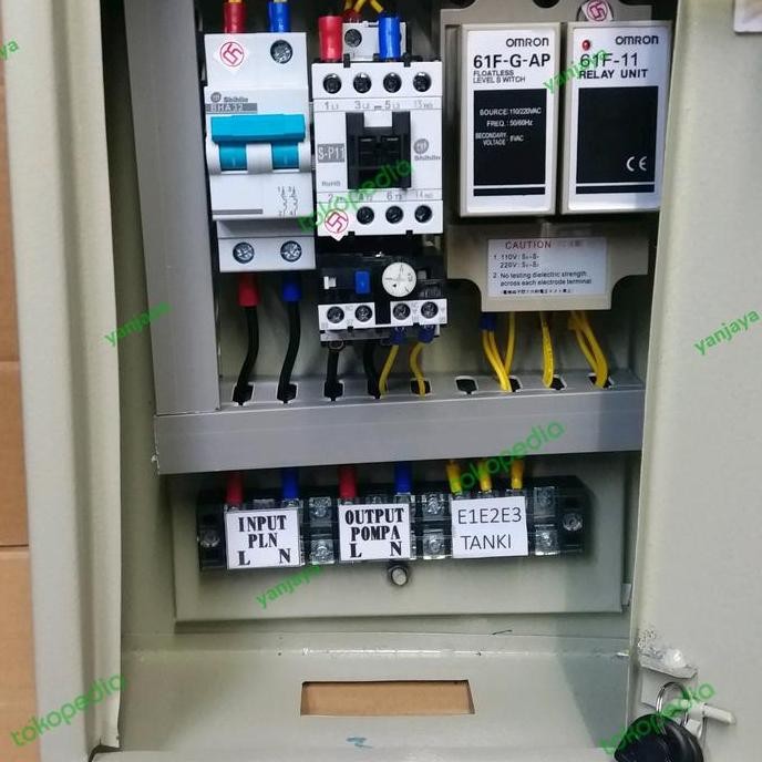 Jual panel pompa otomatis 1 torn /panel pompa 1tangki/panel 61F-G-AP ...