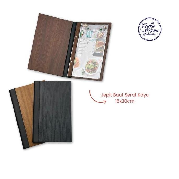 Jual Buku Menu Jakarta - Buku Menu Kayu Vinyl Jepit Baut Isi Plastik ...