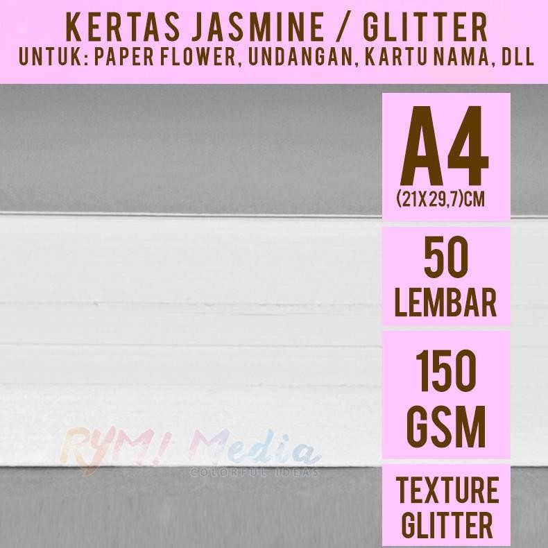 Jual JH8 Jasmine Glitter 150 gsm A4 isi 50 lembar - Kertas Jasmine ...