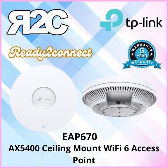 Jual Tp Link Eap670 Omada Ax5400 Ceiling Mount Wifi 6 Access Point New ...