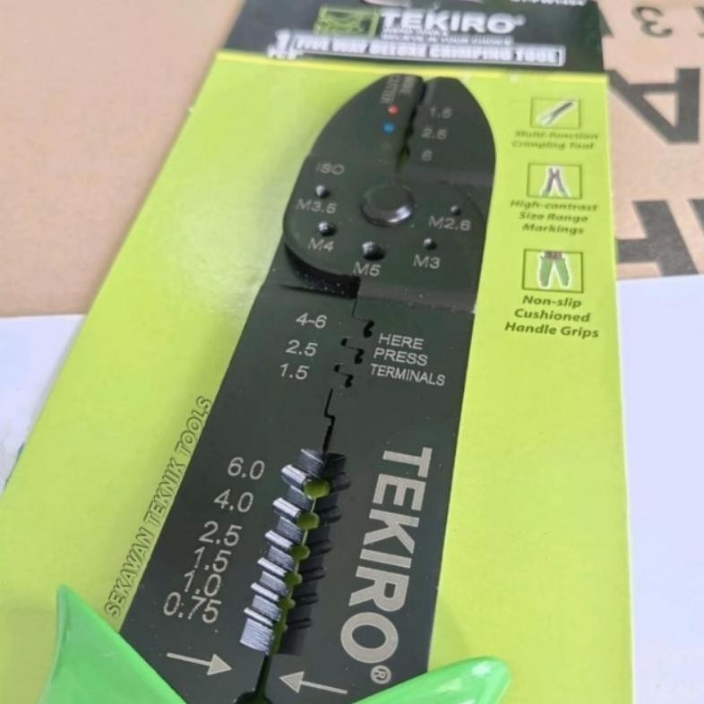 Jual Tekiro Tang Crimping Ukuran 9" Inch / Tang Press Skun Lima Fungsi ...