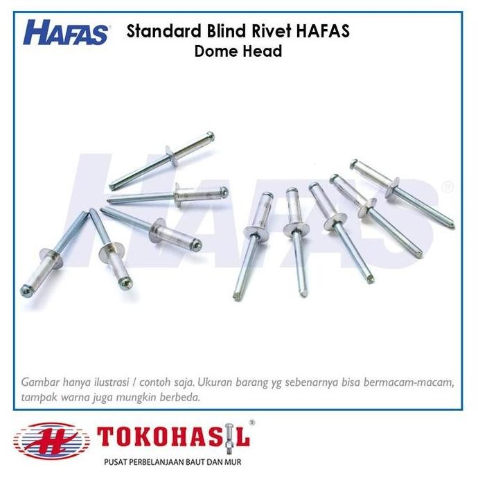 Jual Blind Rivet M 3,2 x 25 [17 - 22] | Paku Rivet - 1 BOX (500 pcs ...