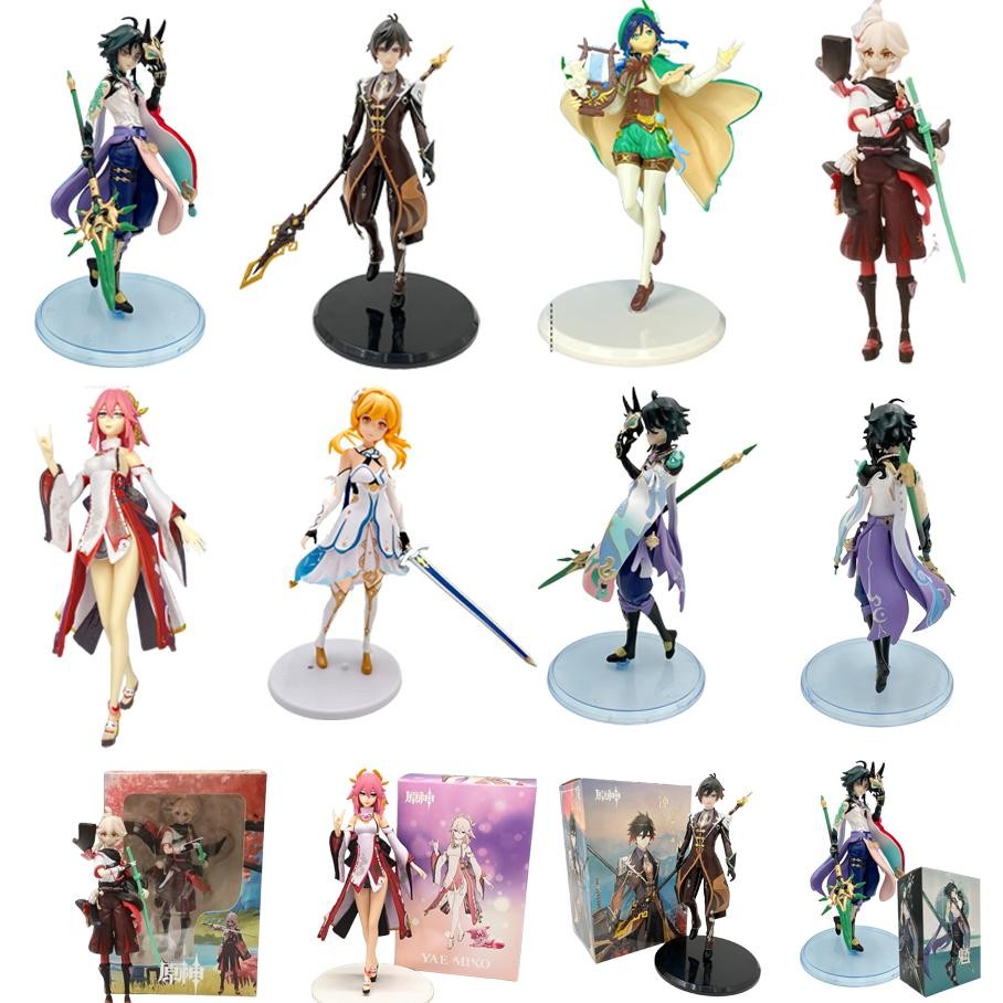 Jual Hot Figure Genshin Impact Lumine Aether Hu Tao Zhongli Qiqi 17-19 ...