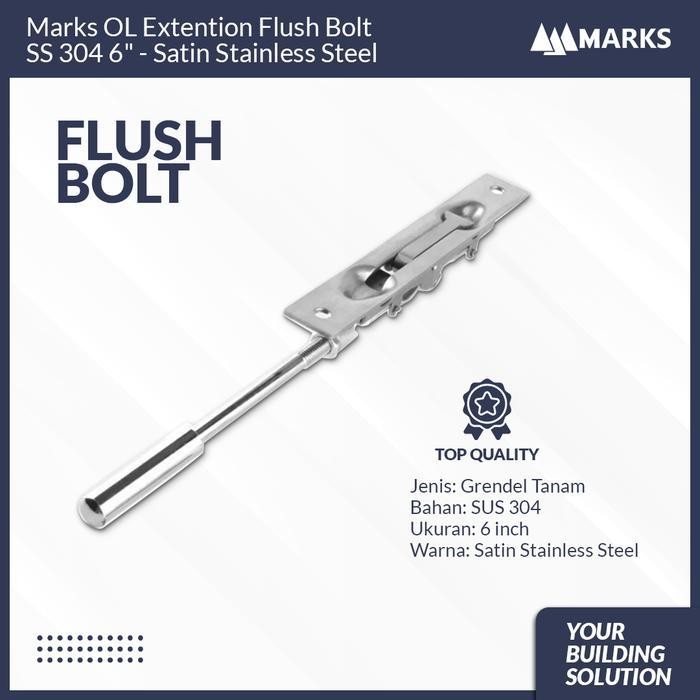 Jual MARKS Flush Bolt FB 002 - SSS 6 inch (Grendel Tanam) | Shopee ...