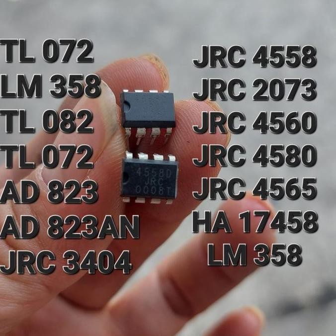 Jual ( JRC 4558 ) JRC2073 JRC4560 JRC4580 JRC4565 HA17458 LM358 TL072 ...