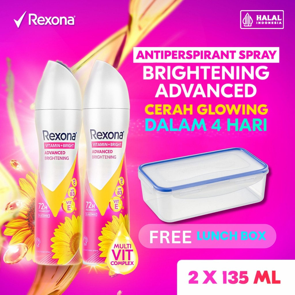 Jual Buy 2 Rexona Women Antiperspirant Aerosol Deodorant Spray Advanced ...