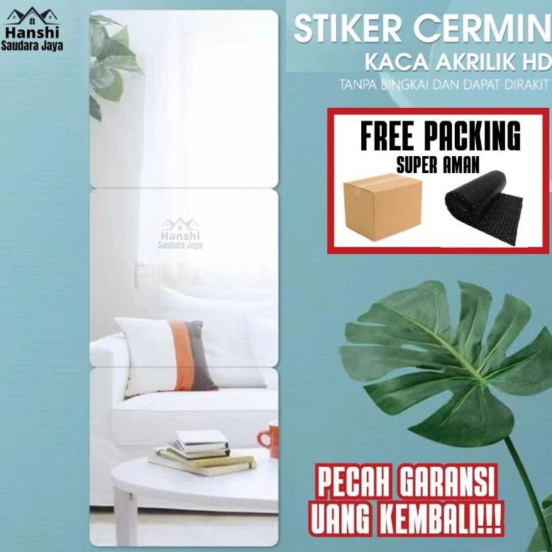 Jual ACH - Sticker dinding Cermin 3D Stiker Kaca Lengkap Dengan Perekat ...