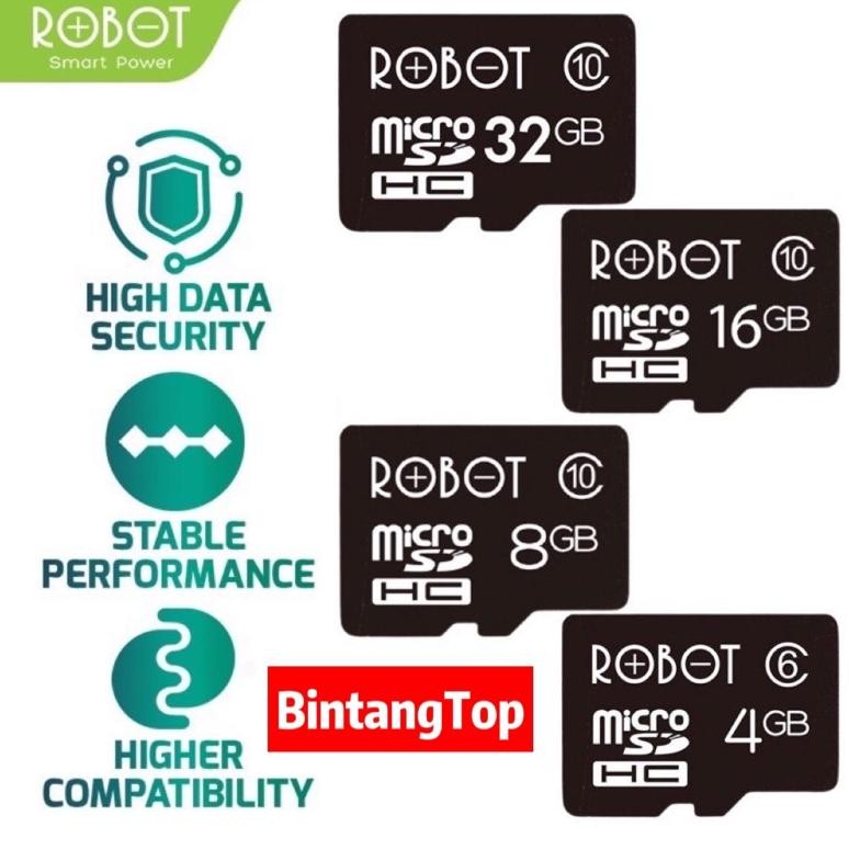 Jual New! Memory ROBOT / memory card MICRO SD TF ROBOT 4GB 8GB 16GB ...