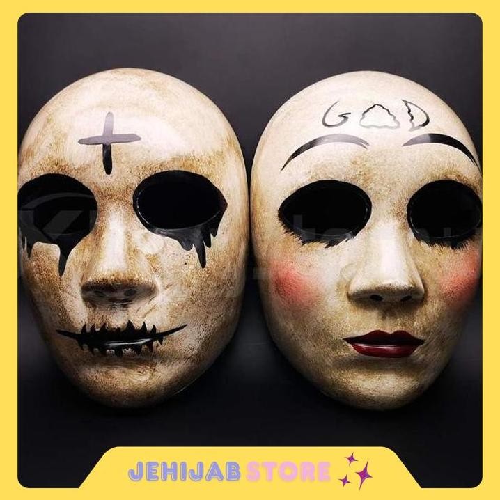 Jual TOPENG THE PURGE SCRIPT SCARY HOROR MASK PESTA HALLOWEEN COSPLAY ...