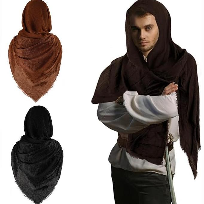 Jual Medieval Renaissance Knight Cape Cloak Shoulder Half Cape Costume ...