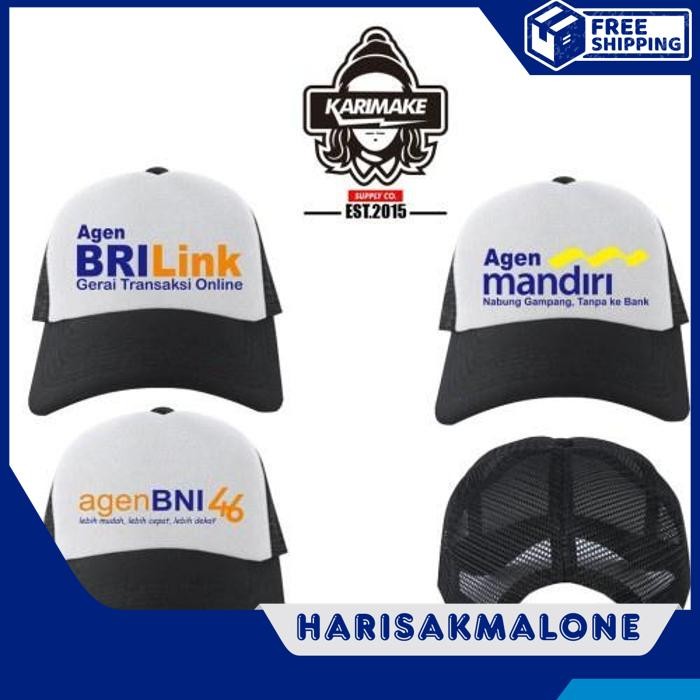 Jual DISKON GEDE TOPI TRUCKER JARING HAT CAP DISTRO AGEN BRILINK POLOS ...