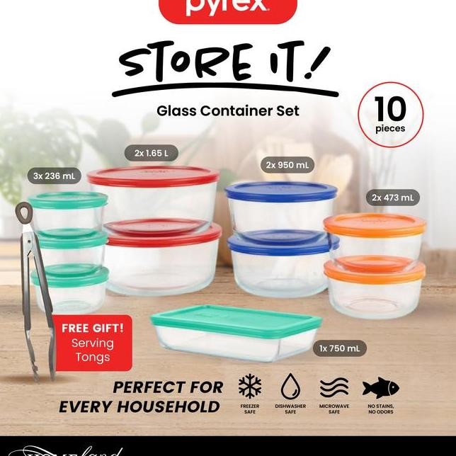 Jual Pyrex Simply Glass Food Storage Container Wadah Kaca Penyimpanan ...