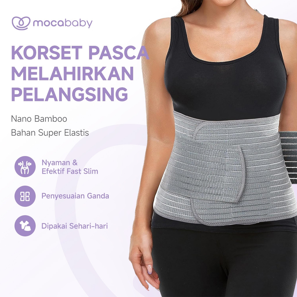 Jual Mocababy Korset Pelangsing Bamboo Corset Korset Melahirkan Stagen ...