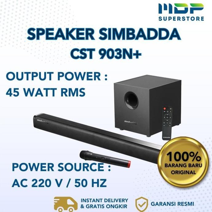 Jual SPEAKER SIMBADDA CINEMATIC SOUNDBAR CST 903N+ ORIGINAL DAN ...