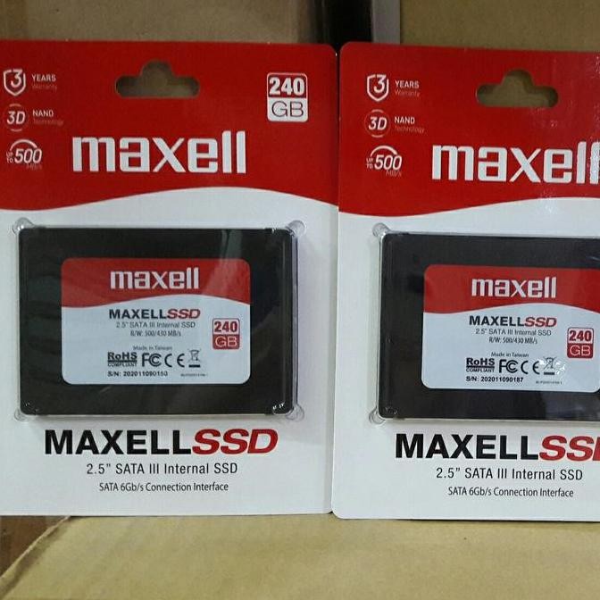 Jual SSD Maxell 240gb 240GB 2.5" Inch SATA III Internal SSD murah ...