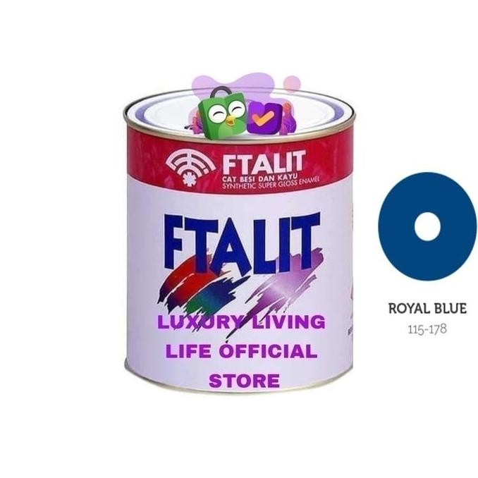 Jual Cat Minyak FTALIT 178 Royal Blue 1kg Cat kayu besi solvent kilap ...