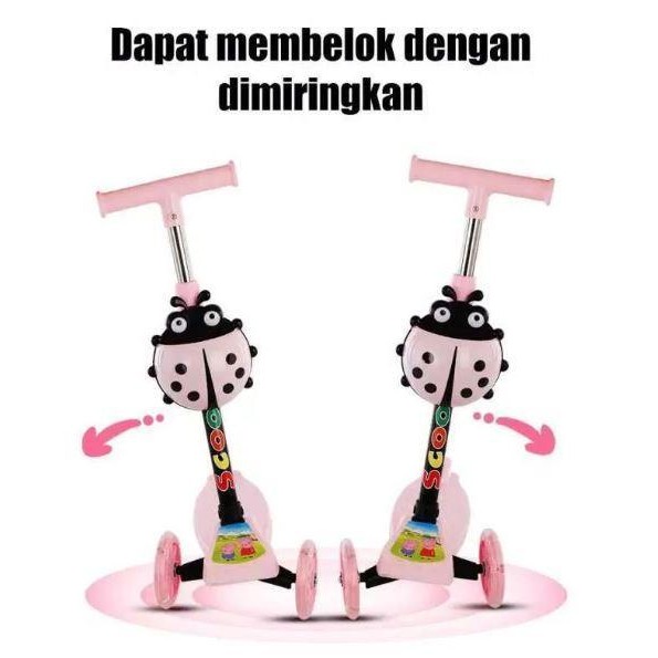 Jual TP Scooter Lipat Electric Anak Otopet Listrik Roda 3 LED Mainan ...