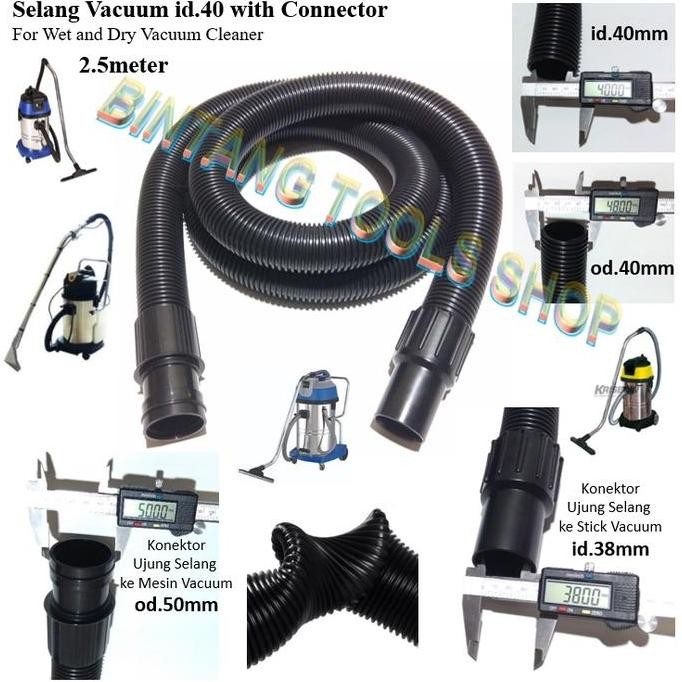Jual Selang Vacuum Cleaner Id40 Complete 2.5Meter For Krisbow Alphalux ...